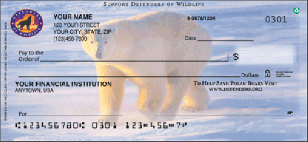 Defenders of Wildlife Polar Bear Checks - PetChecksDirect.com